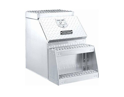 Aluminum Step Box - 28"W x 25"H x 18"L - by ProTech